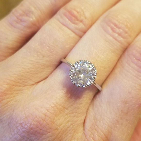 Jewelry | Gourgous Cz Crown Engagement Ring | Poshmark